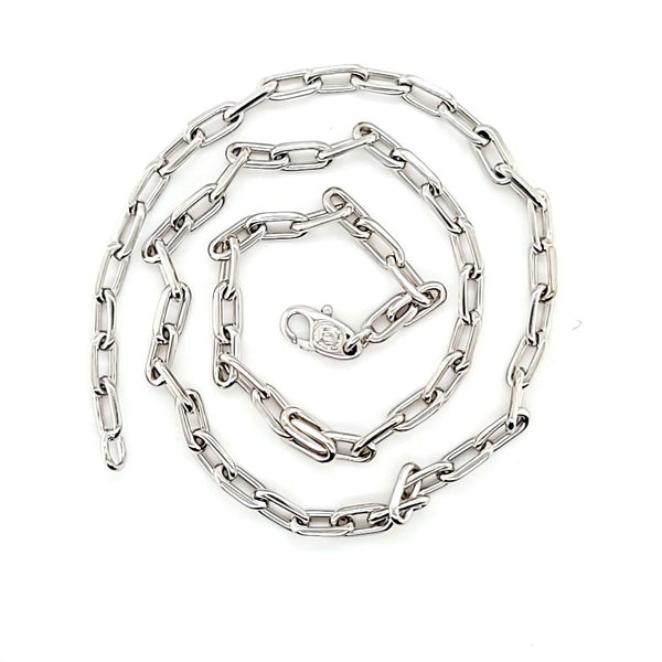 Genuine Cartier Paper Clip Chain in 18K White Gold | Peters Vaults ...