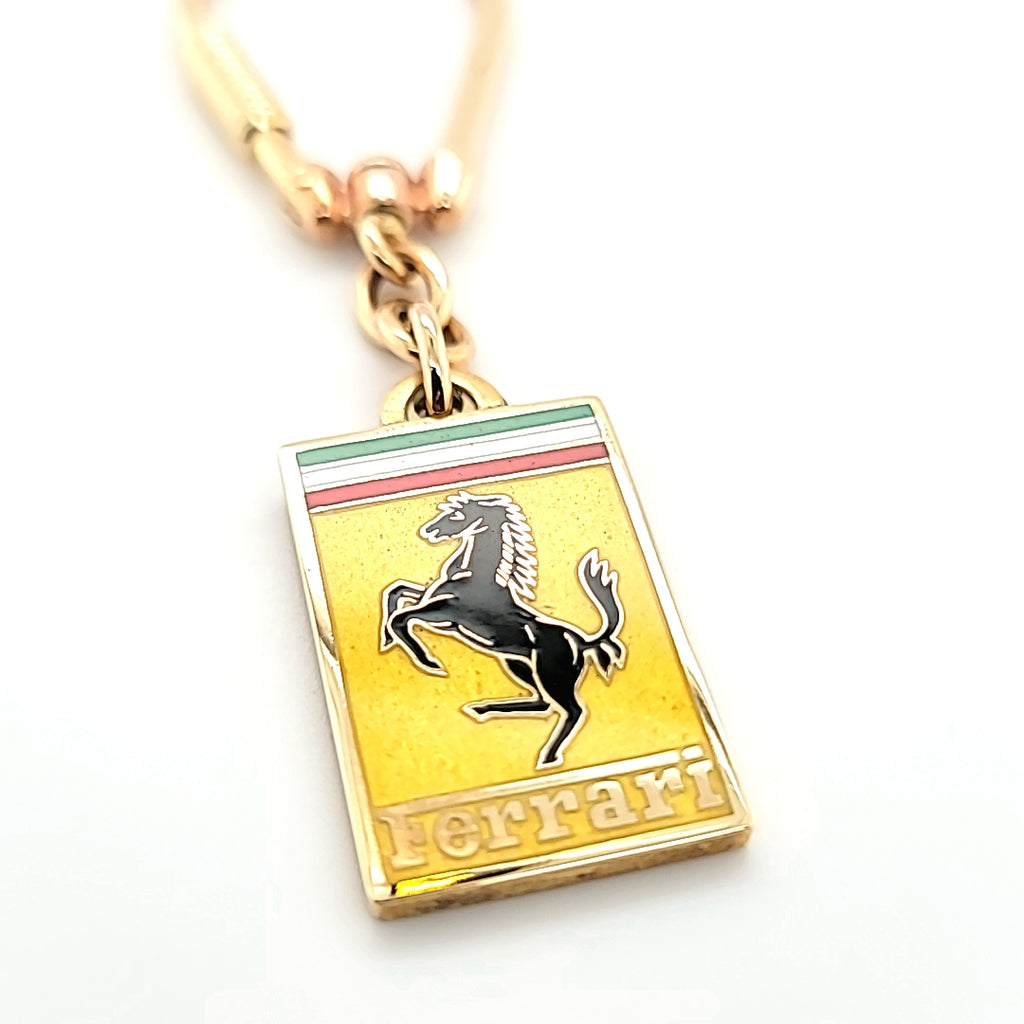 SUPER RARE Vintage Ferrari Key Chain Hand Crafted in 14K Gold | Peters ...