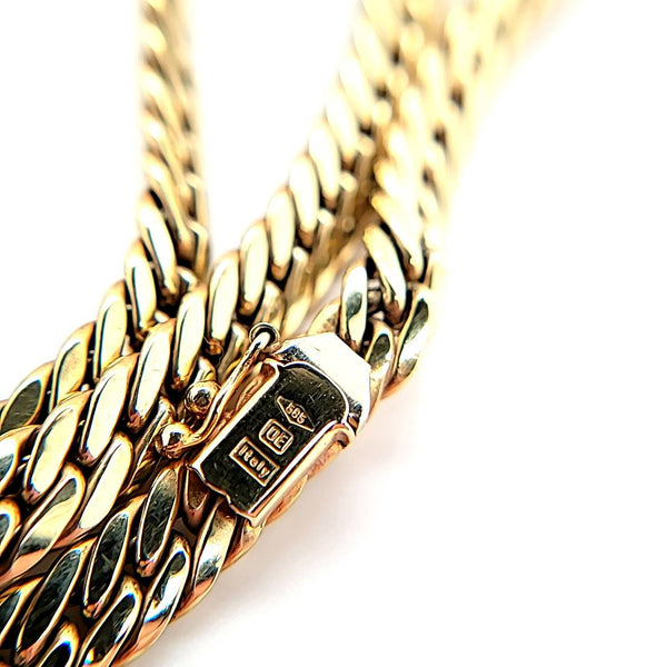 Shimmering Vintage Link Chain in 14K Yellow Gold - 24" | Peters Vaults ...